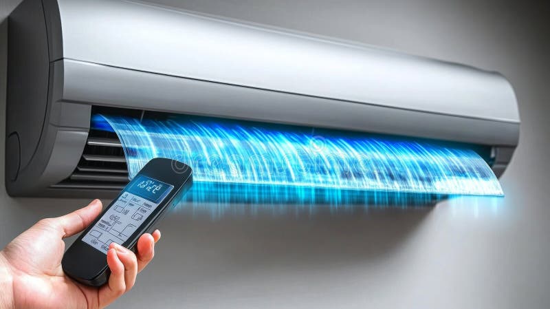 Smart Home Setting Temperature. Setting Climate Control System with a ...