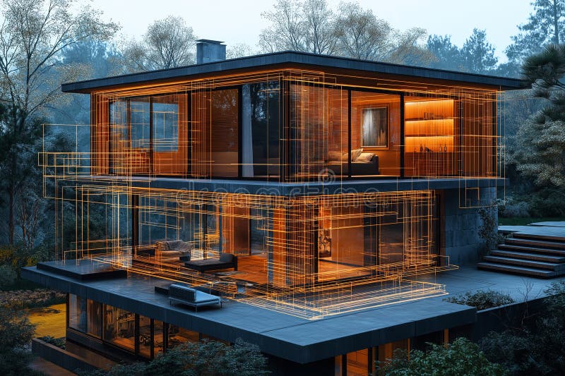 Smart Home System, 3D House Plan with the Implementation of a Modern ...