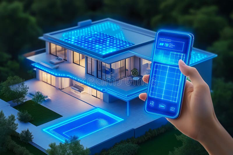 Smart Home System Design. Green Energy, Optimization of Work in the Home, Energy Saving ...