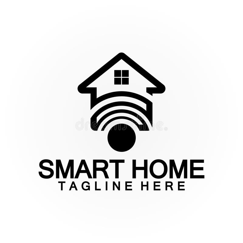 Smart Home Tech Signal Wifi Wireless Logo Vector Design Template Stock ...