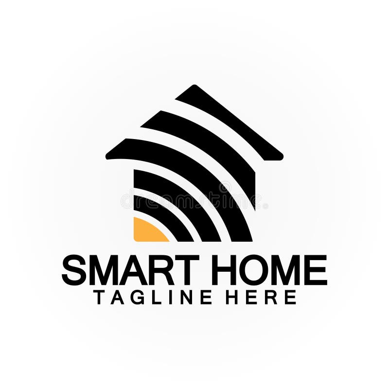 Smart Home Tech Signal Wifi Wireless Logo Vector Design Template Stock ...