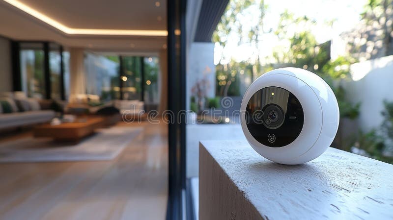 Smart Home Technology Demonstration Showcases Security Camera in Modern ...