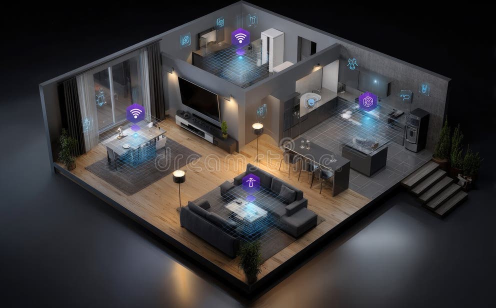 Smart Home Technology: Device Control, Wireless Automation, Digital Assistant, Lighting ...
