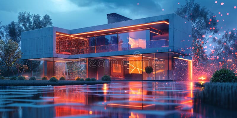 Smart Home Technology. Green Building Restoration Projects. Generative ...