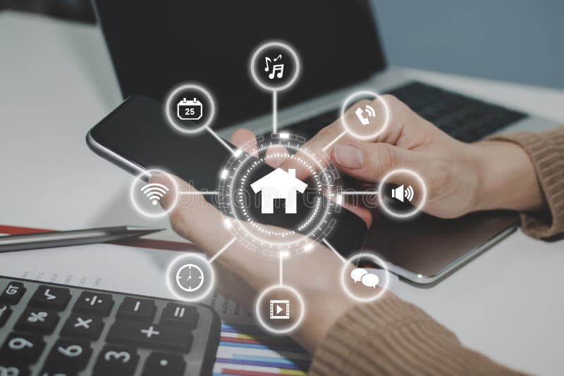 Smart Home Technology. Hand Control and Using Interface on Digital ...