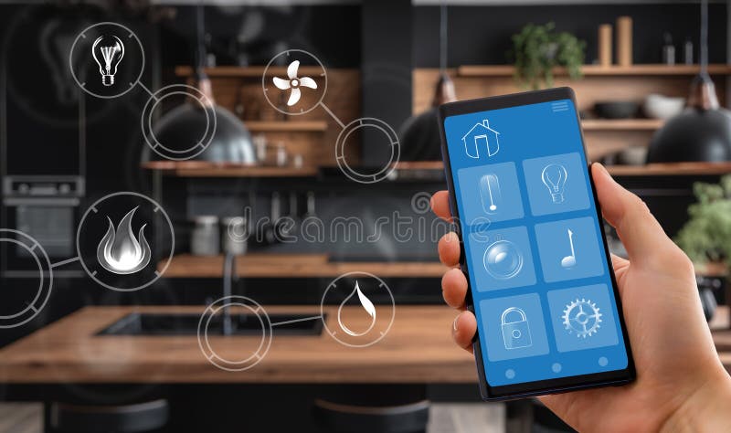Smart Home Technology Interface Stock Image - Image of equipment ...