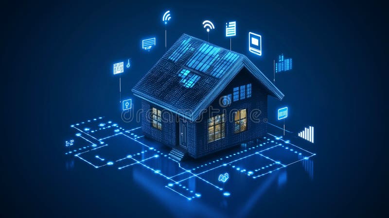 Smart Home Technology Digital House Network System Future IoT Modern ...