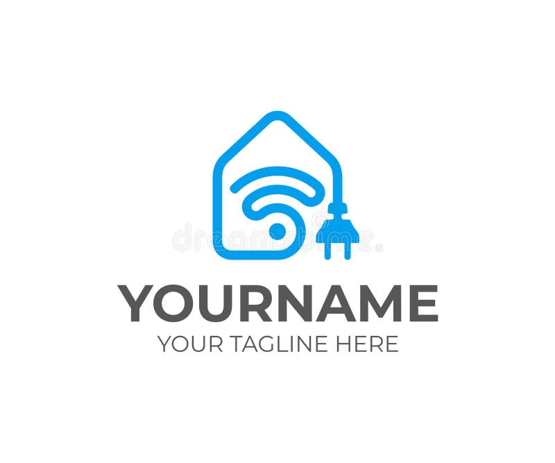Smart Home Automation Logo Design. Remote Home Control System Vector ...