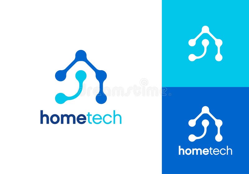 Smart Home Technology Logo Design Vector Stock Illustration ...