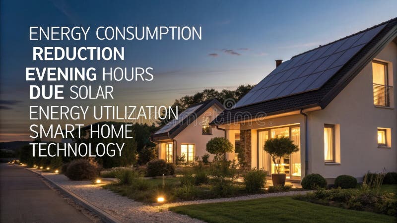 Smart Home Utilizing Solar Energy at Evening, Reducing Consumption ...