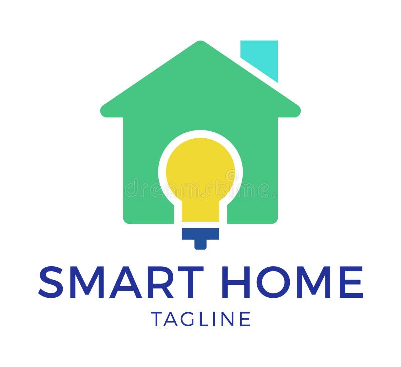 Smart Home Vector Logo Template Design Stock Vector - Illustration of ...