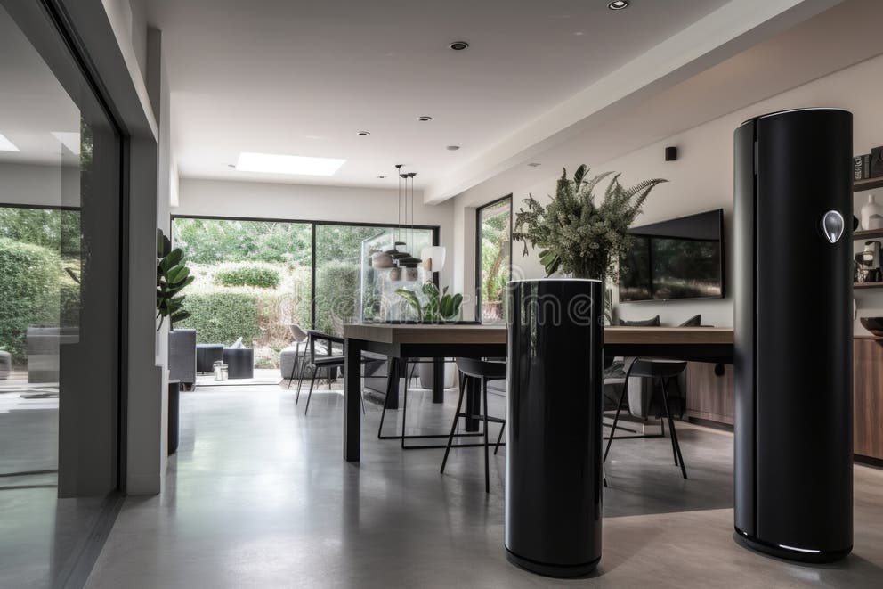 Smart Home with Voice-activated Virtual Assistant and Sleek Design ...