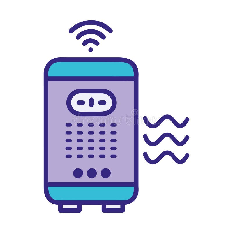 Voice Assistant. Human Voice Recognition and Smart Assistance Stock ...