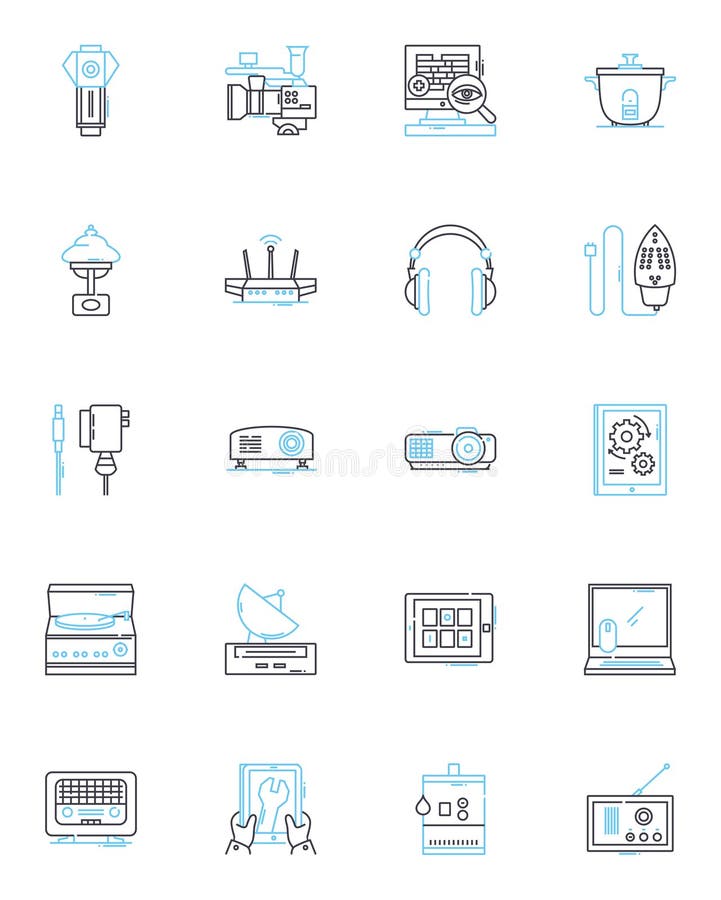 Smart Homes Linear Icons Set. Automation, Integration, Security ...