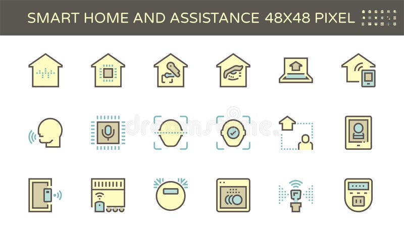 Smart homes icon stock vector. Illustration of cooking - 173114444