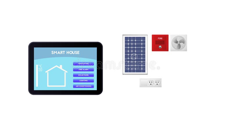 Smart House Administration Animation. the Control Device Video Stock ...