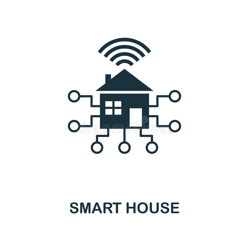 Smart House Icon. Monochrome Style Icon Design from Smart Devices Icon ...