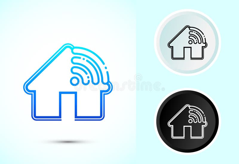 Smart House Icon Design Illustration, Smart Home Technology and ...
