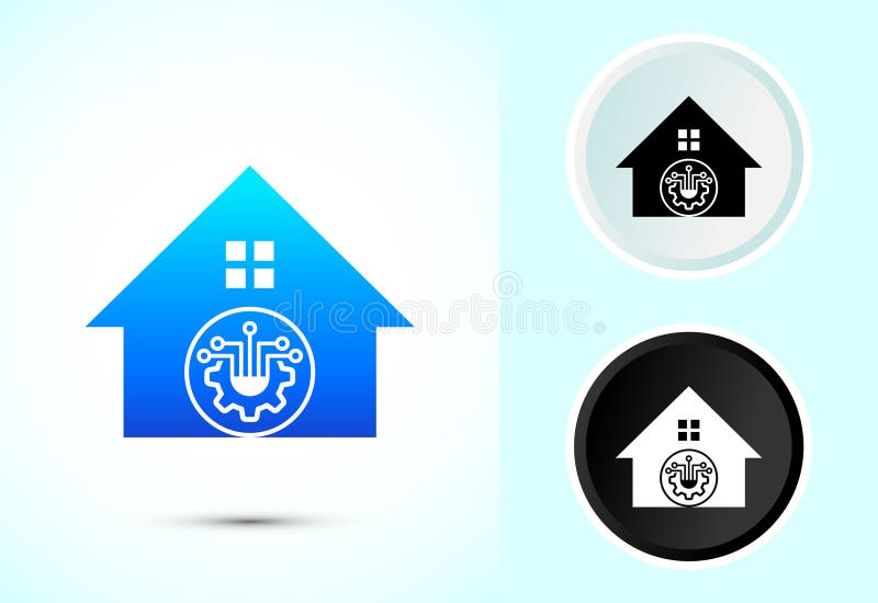 Smart House Icon Design Illustration, Smart Home Technology and ...
