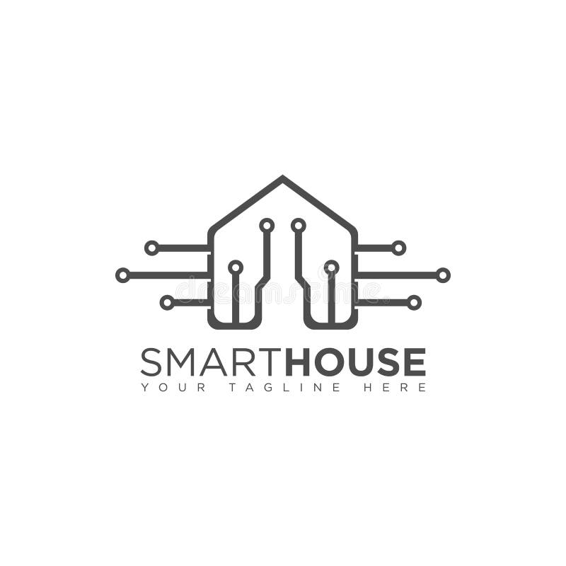 Smart House Logo Design Template Stock Vector - Illustration of control ...