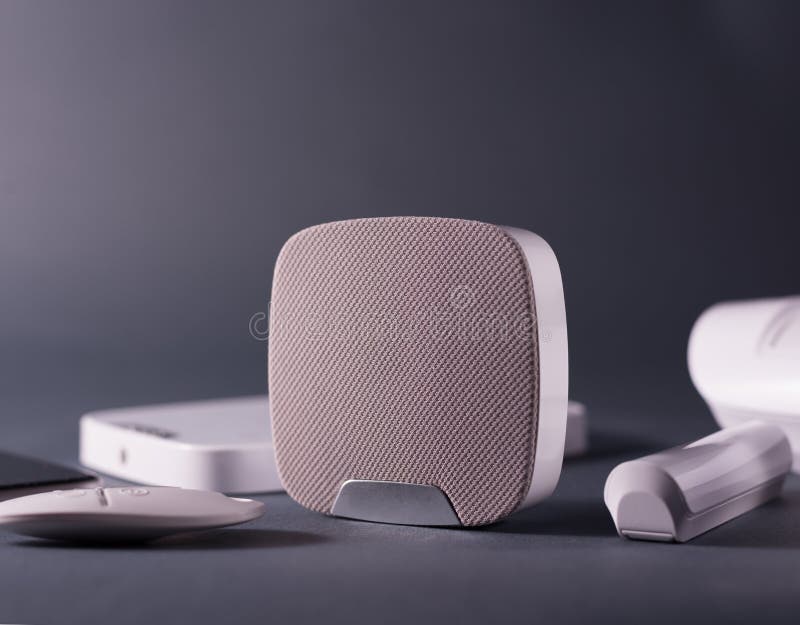 Smart House Security System Gadgets. Motion Sensor, Panic Button, and ...