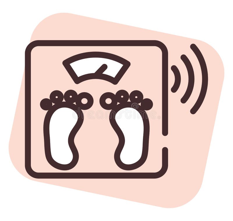 Smart Houses Weight Scale, Icon Stock Vector - Illustration of design ...
