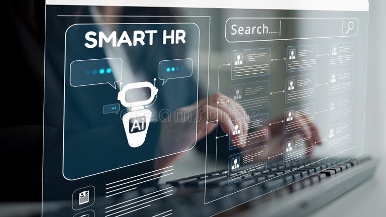 Smart HR Technology for Digital Recruitment and Workforce Management Muxer Stock Photo - Image ...
