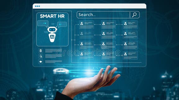 Smart HR Technology for Digital Recruitment and Workforce Management Muxer Stock Photo - Image ...