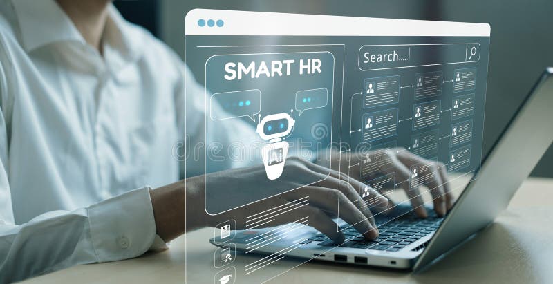 Smart HR Technology Interface with AI for Human Resources Management ...