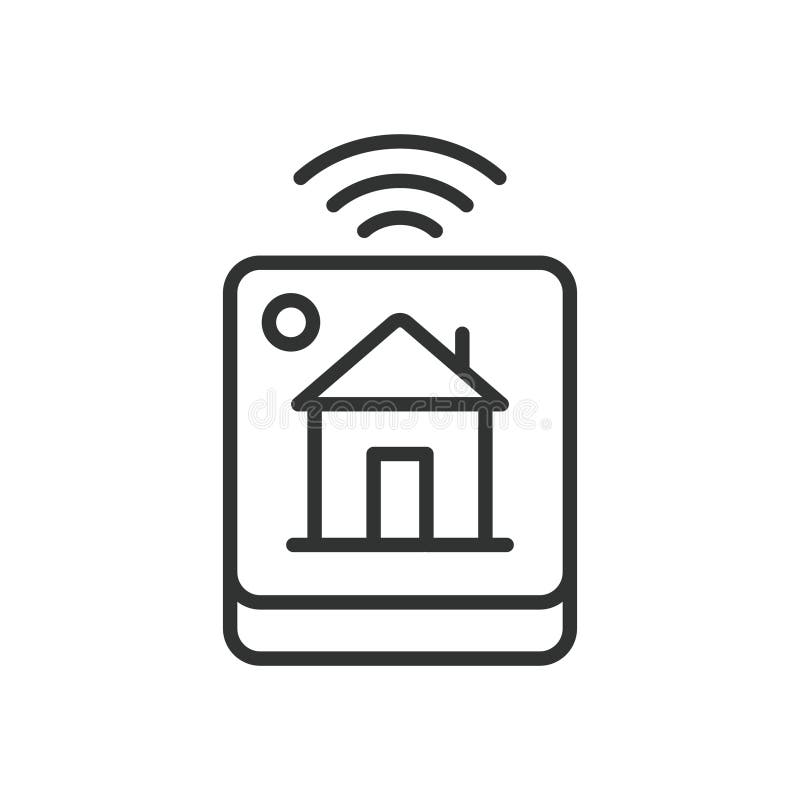 Smart Hub, Icon in Line Design. Smart Hub, Home Automation, IoT Hub ...