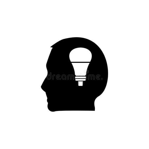 Smart Human Head, Idea and Imagination Solid Flat Vector Icon Isolated ...