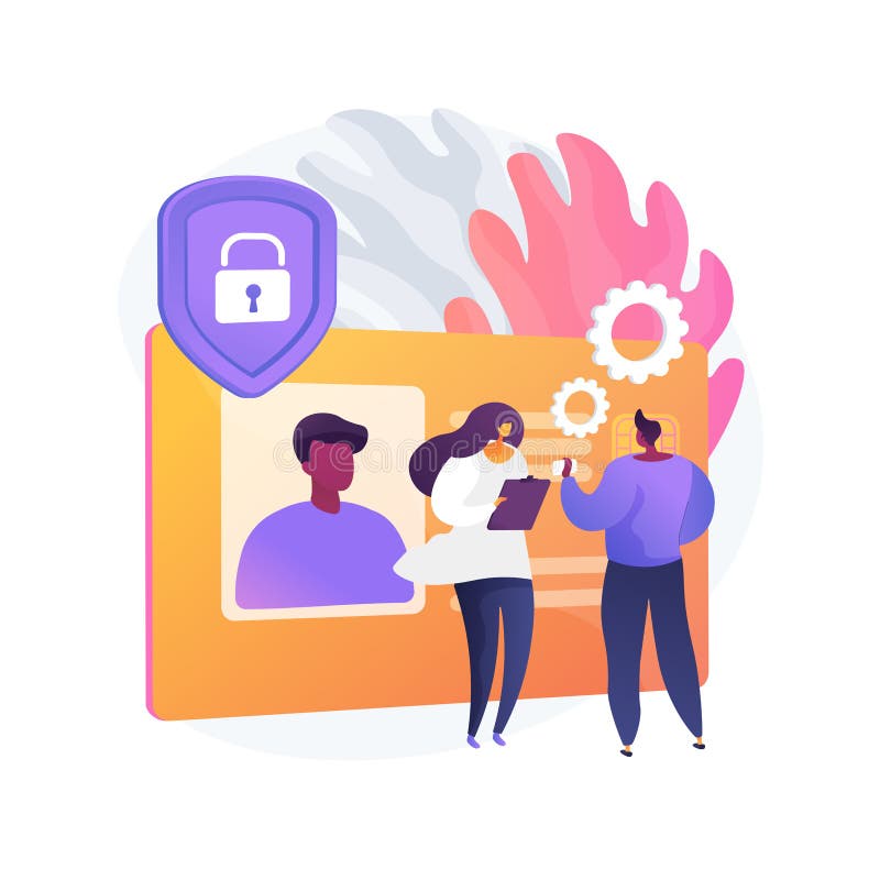 Smart ID Card Abstract Concept Vector Illustration Stock Vector ...