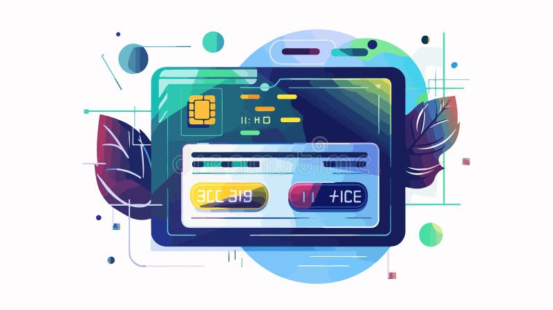 Smart ID Card Abstract Concept Vector Illustration Stock Vector ...