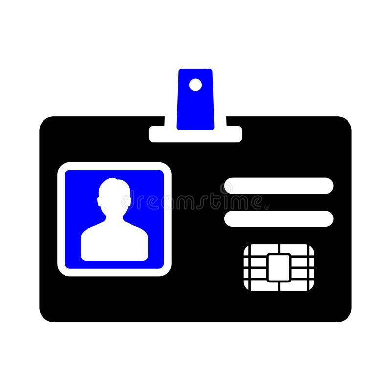 Smart Id Card Icon stock vector. Illustration of icon - 366375495