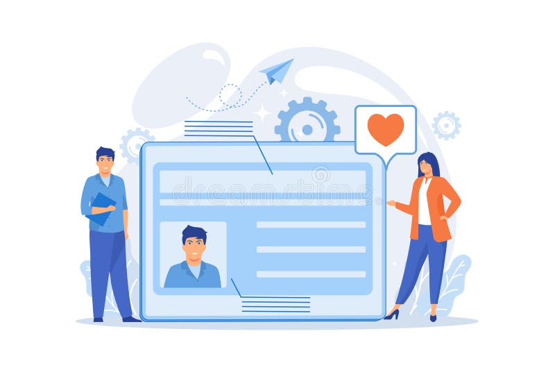 Smart ID Card with Photo and Users. Identification Microchip and ...