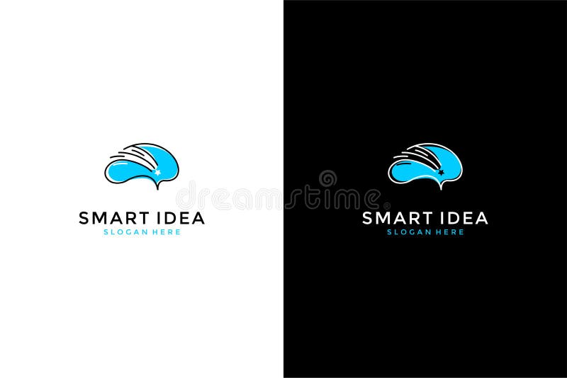 Smart Idea, Brain Learn Educate Logo Design Template Stock Vector ...