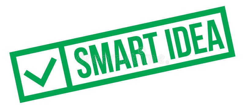 Smart Idea Typographic Stamp Stock Vector - Illustration of brainwork ...