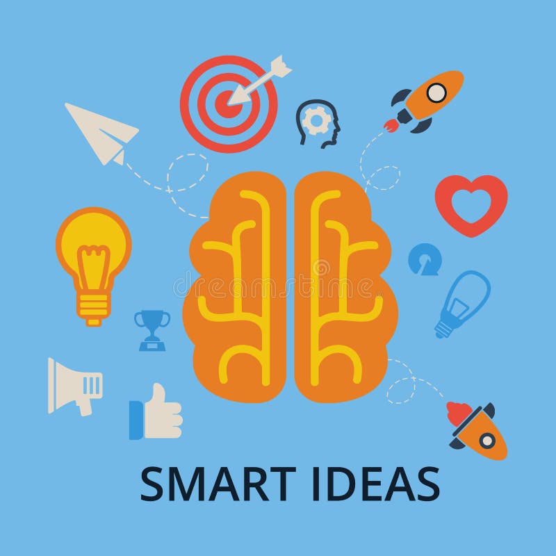 Brain, Creation, Invention, Inspiration, Idea Vector Icons Stock Vector ...