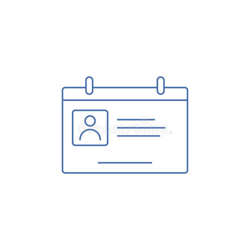 Smart Identity Card Icon Vector Stock Vector - Illustration of access ...