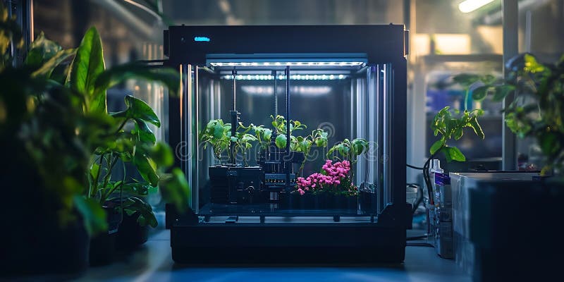 Smart Indoor Garden Grow Plants Stock Illustration - Illustration of ...