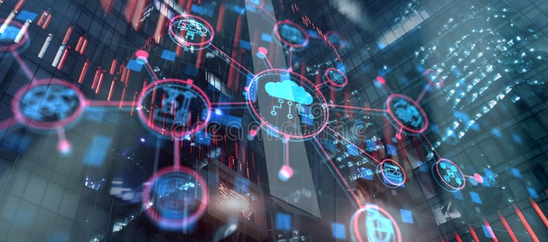 Smart Industry Concept. Automation and Data Exchange in Manufacturing ...