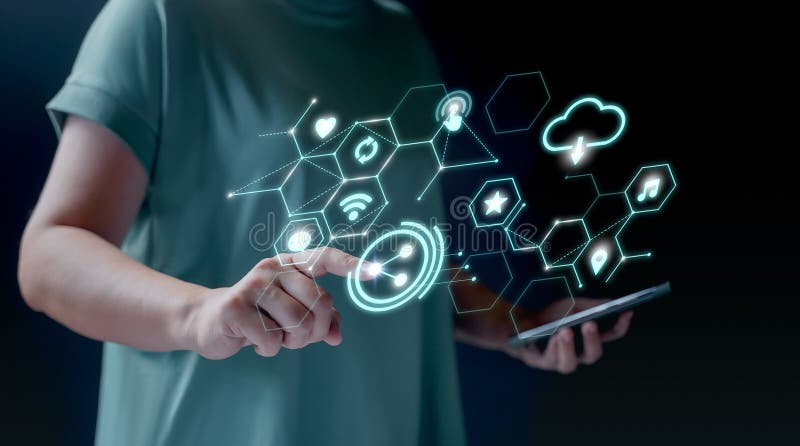 Smart Industry Concept. Automation and Data Exchange in Smart ...