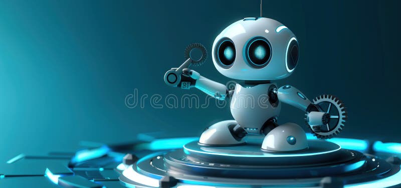 Smart Industry Concept: Robotic Arm in Digital Interface Environment ...