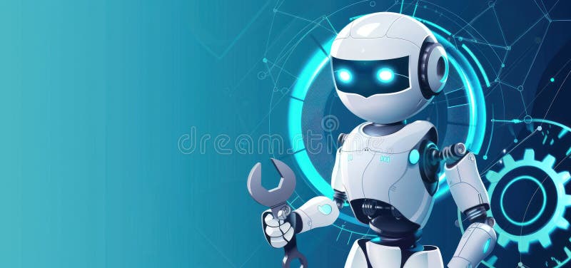 Smart Industry Concept: Robotic Arm in Digital Interface Environment ...