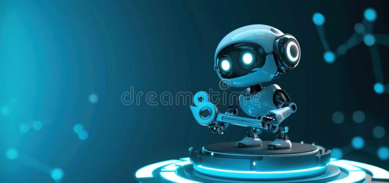 Smart Industry Concept: Robotic Arm in Digital Interface Environment ...