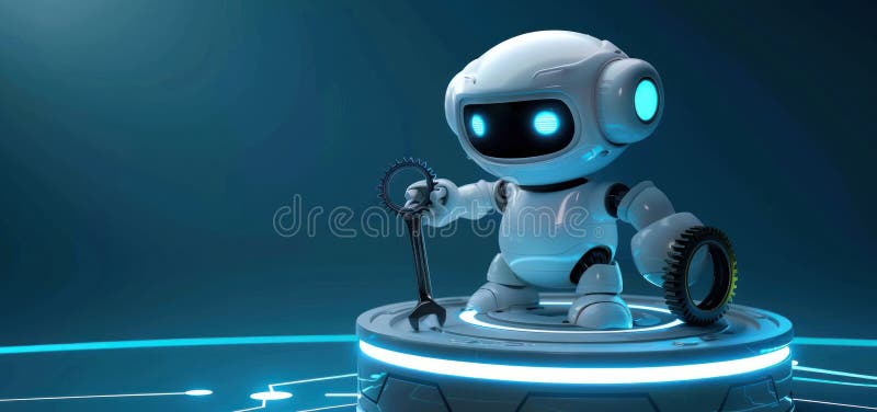 Smart Industry Concept: Robotic Arm in Digital Interface Environment ...