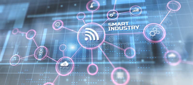 Smart Industry Digital Technology Automation Innovation Stock Photo ...