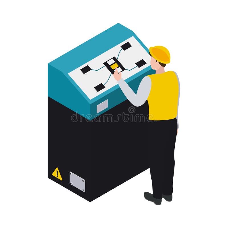 Smart Industry Icon stock illustration. Illustration of electronic ...