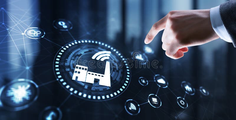 Smart Industry. Technology Process Automation Concept Stock ...