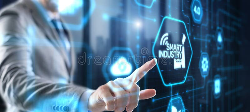 Smart Industry. Technology Process Automation Concept Stock Image ...